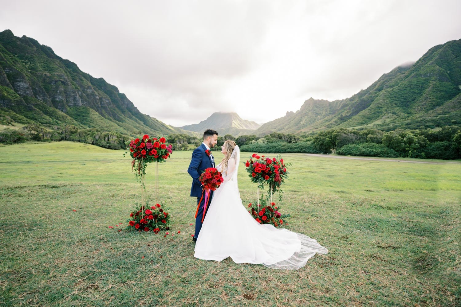 Intimate Elopement at Kualoa Ranch Oahu with Sam and Chris