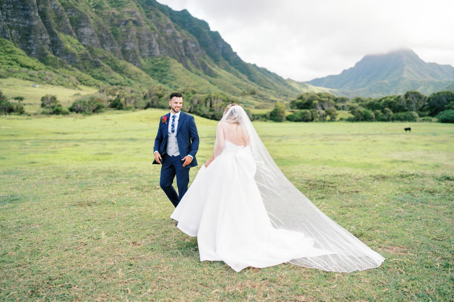 Intimate Elopement at Kualoa Ranch Oahu with Sam and Chris