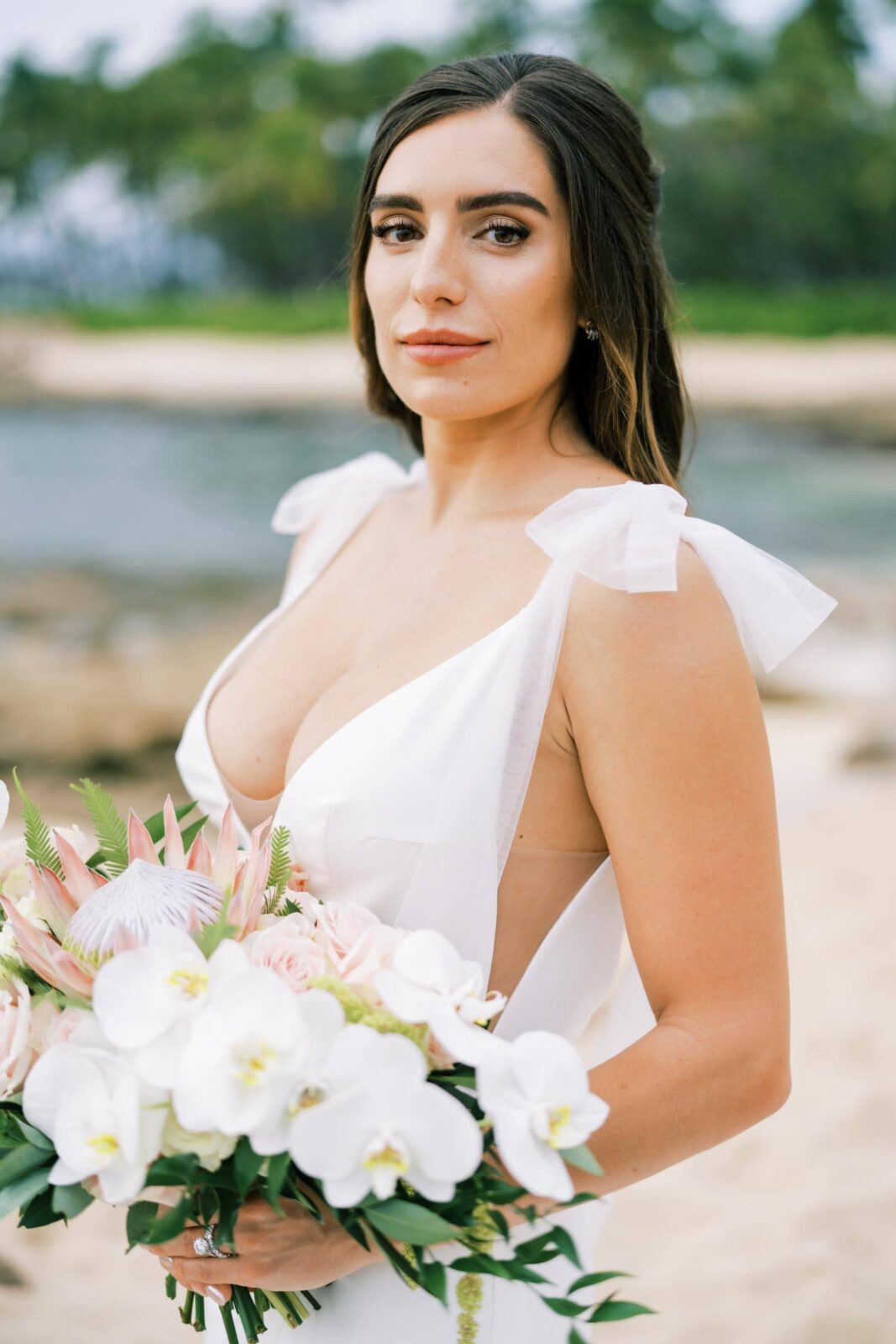 Intimate Elopement on Oahu: Lyndsey and Ryan's Beach Wedding - Megan Moura Photography