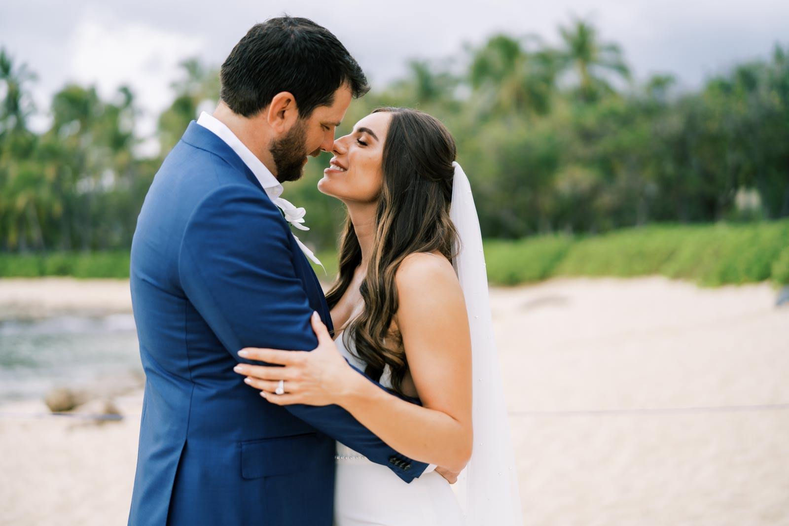 Intimate Elopement on Oahu: Lyndsey and Ryan's Beach Wedding - Megan Moura Photography